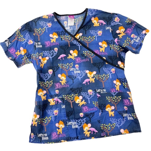 Disney | Tops | Disney Bambi Scrubs | Poshmark